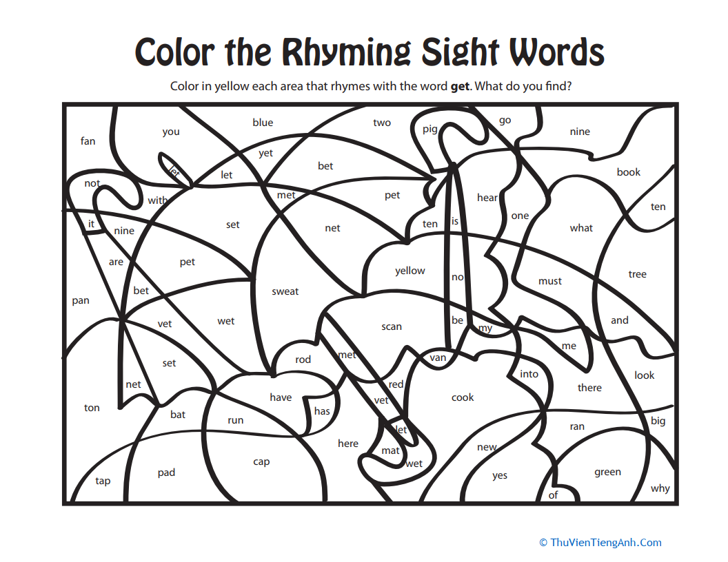 Words That Rhyme With Get Th Vi n Ti ng Anh