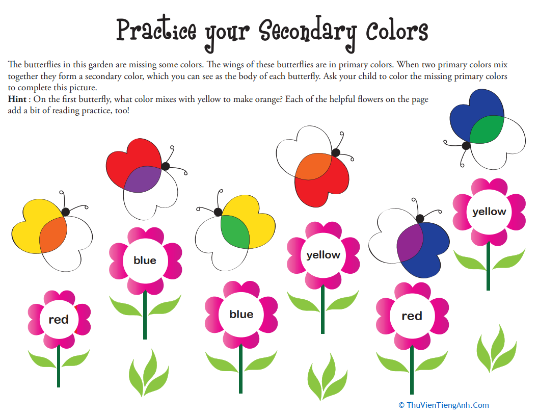 Secondary Colors Th Vi n Ti ng Anh